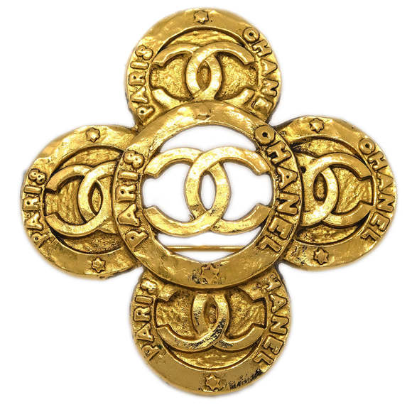 CHANEL | Jewelry | Chanel Flower Motif Brooch Pin Gold 28231 151862 ...